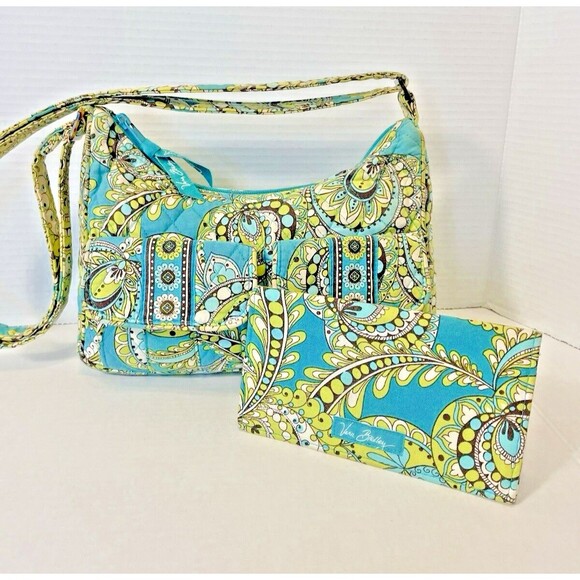 Vera Bradley | Bags | Vera Bradley Peacock Libby Quilted Handbag Set ...
